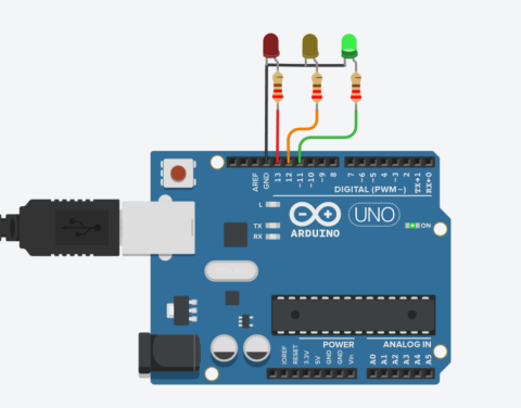 Feu de circulation tricolore avec Arduino - Idehack