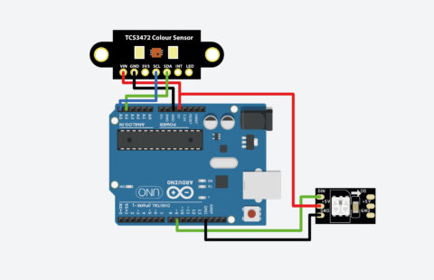 Utiliser le Module TCS34725 avec un Bandeau WS2812B sur Arduino - Idehack