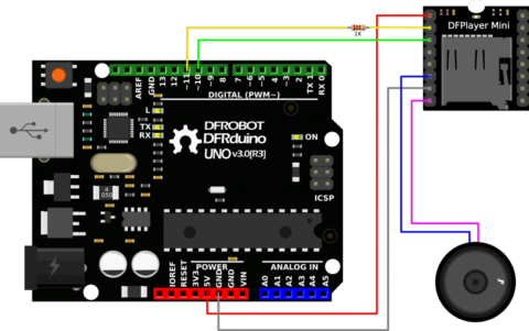 Lire un fichier MP3 avec Arduino et le module MP3-TF-16P
